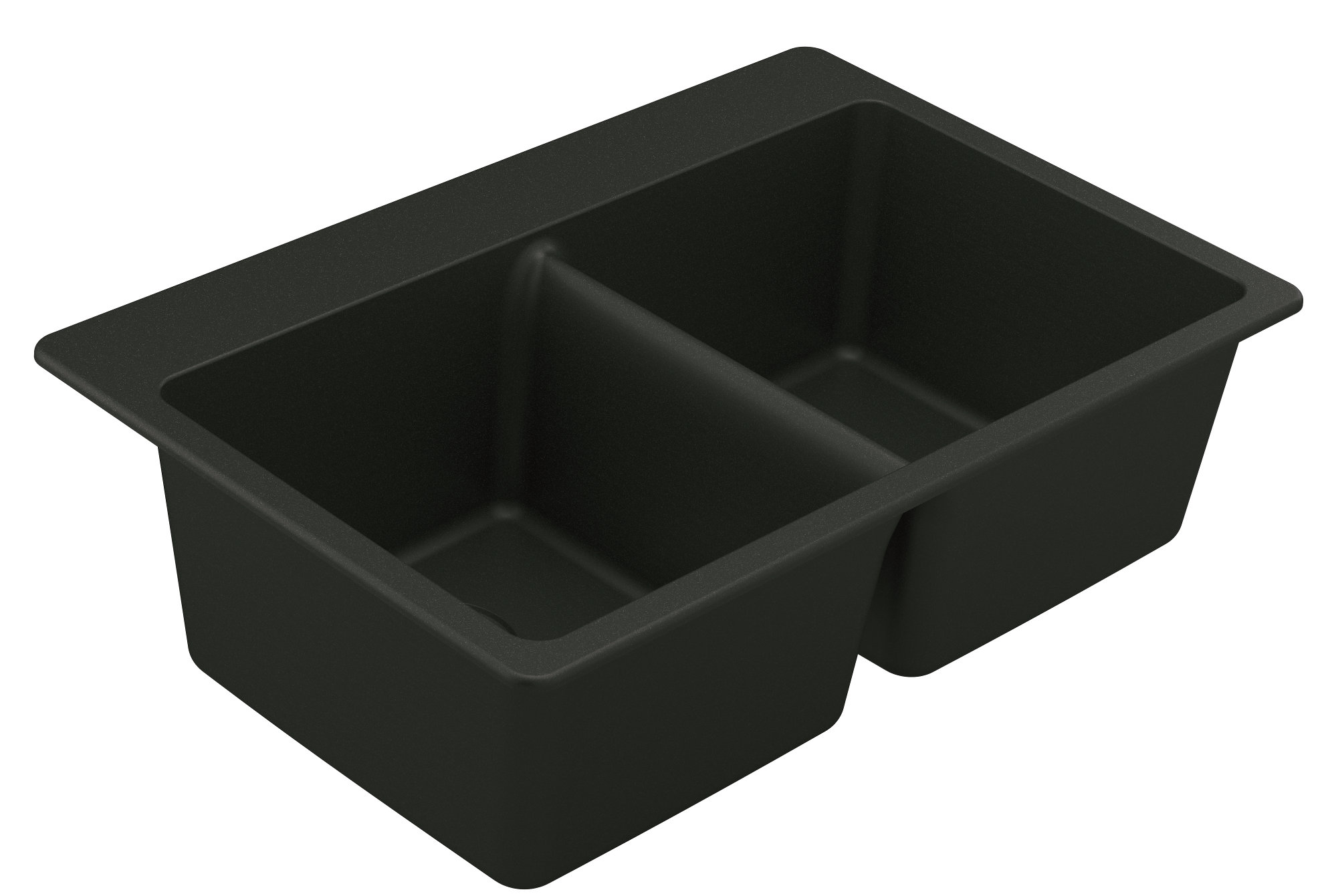 Moen Host 33-Inch Wide x 9.5-Inch Deep Dual Mount Granite Double Bowl ...