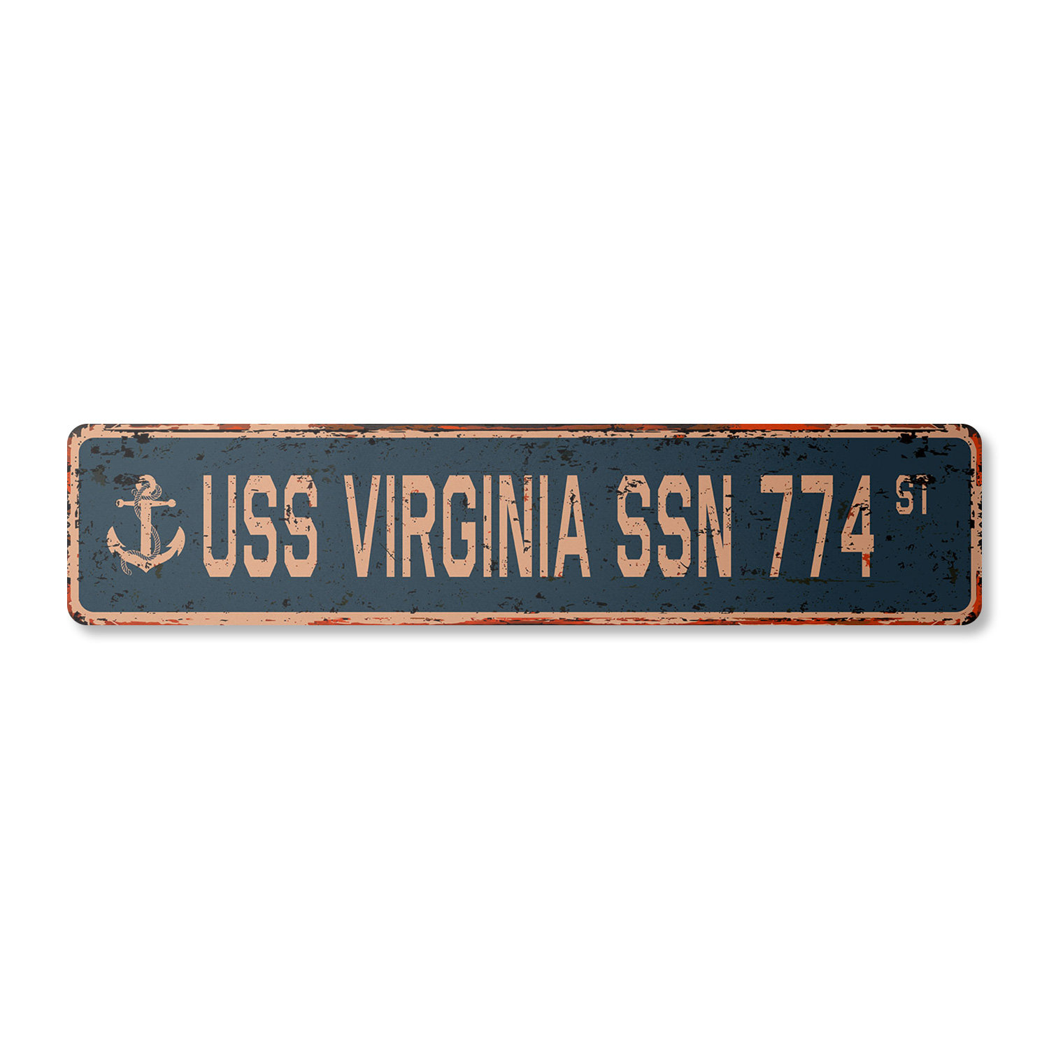 SignMission Virginia Ssn 774 Street Sign Aluminum 6" X 24" | Wayfair