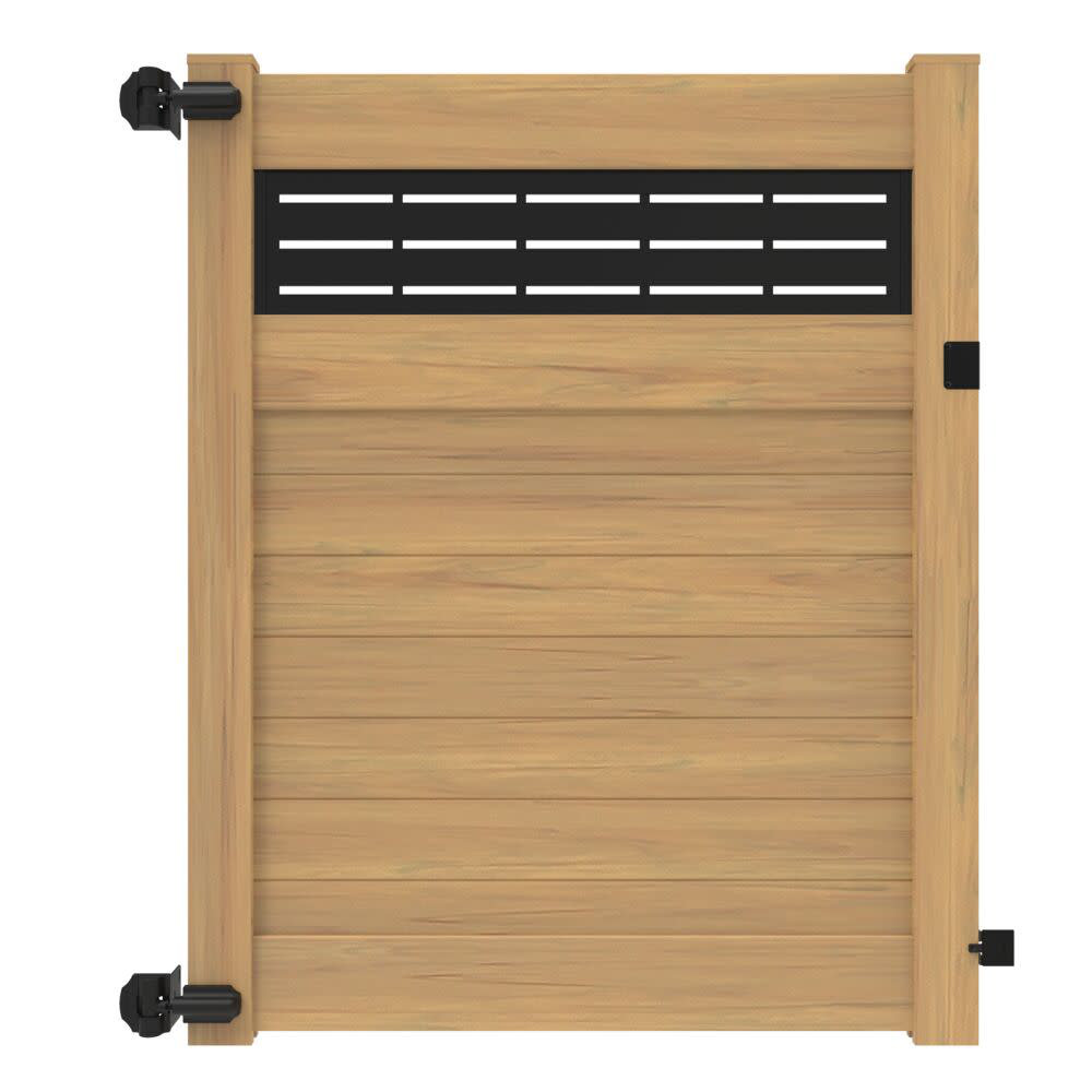 Barrette Outdoor Living Horizontal Fence Boardwalk Driftwood Vinyl ...