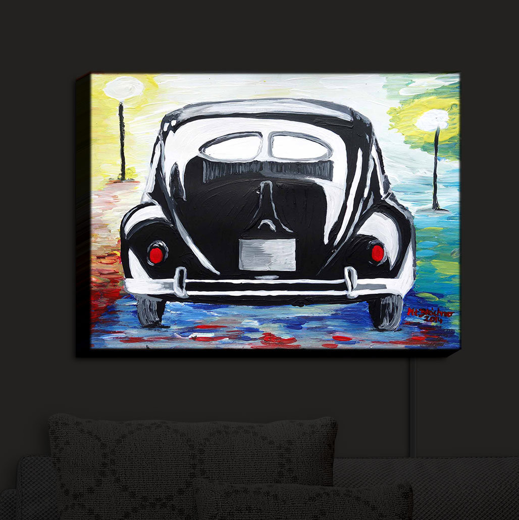 Red Barrel Studio Volkswagon Bug Split Window - Back-Lit Light Print on ...