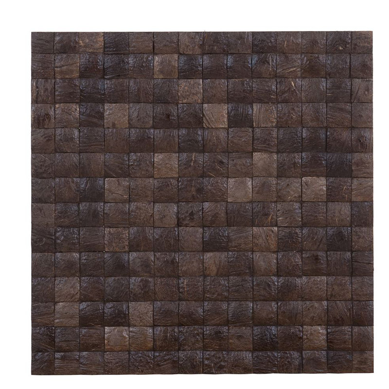 Ecotessa Kelapa 17" x 17" Coconut Wood Look Tile | Wayfair