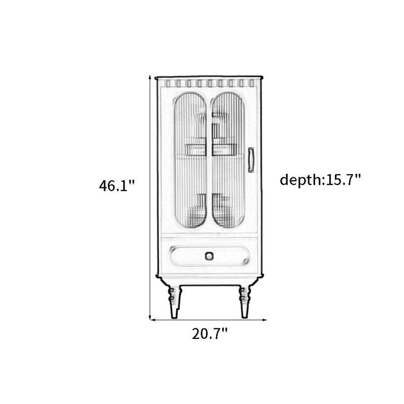 Parttlion French style solid wood bookcase locker | Wayfair