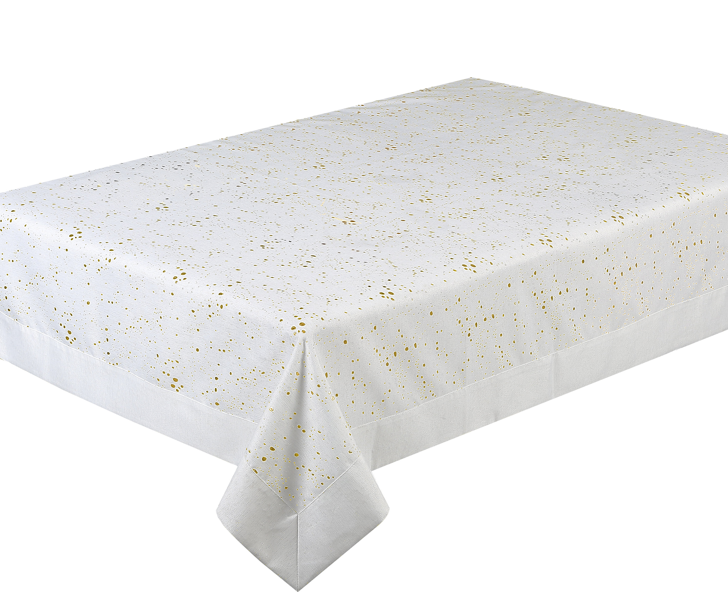 Mercer41 Sharbil Rectangle Vintage Abstract Gold Foil Spots Polyester ...