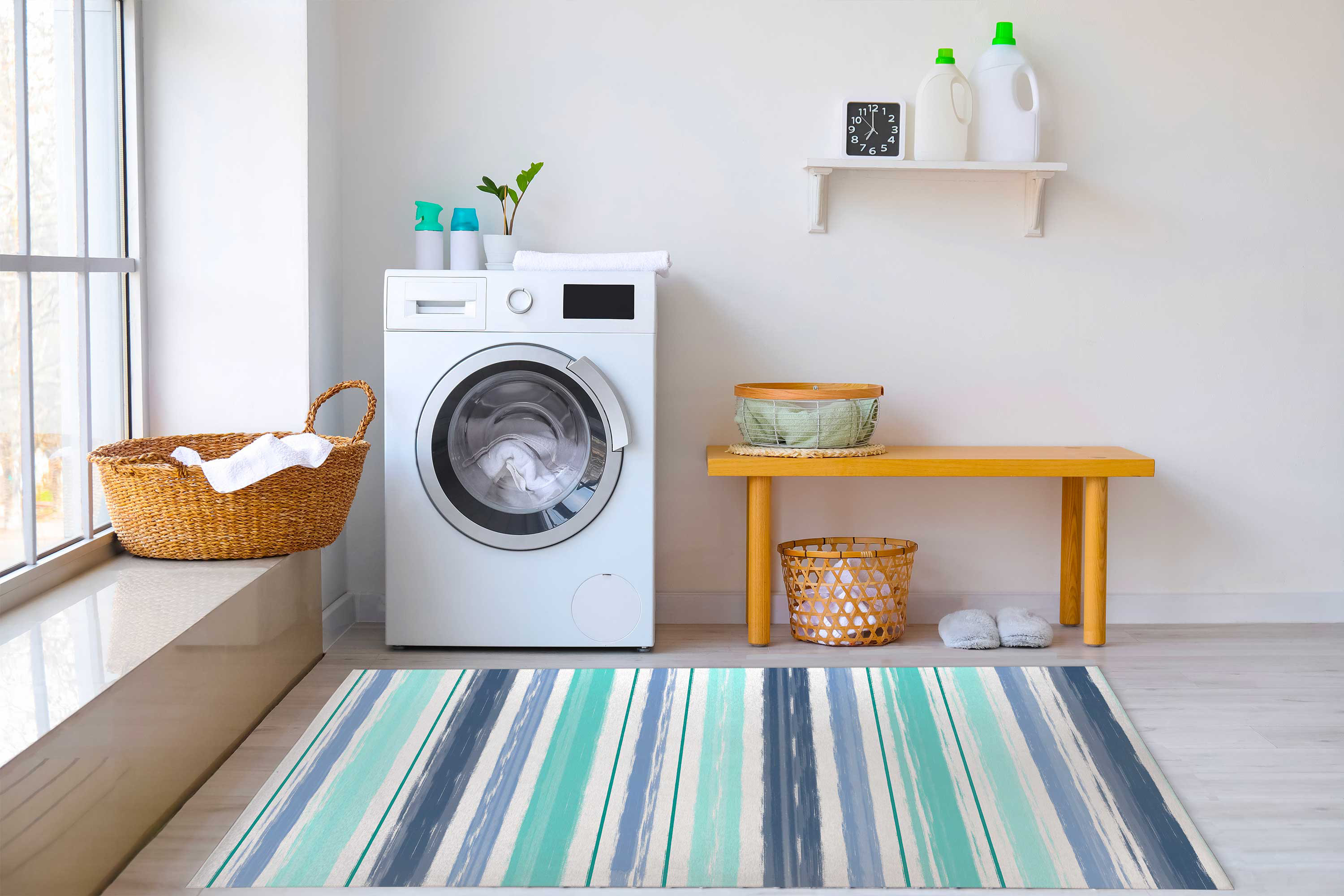 Breakwater Bay Ramilla Laundry Mat with Non-Slip Backing | Wayfair