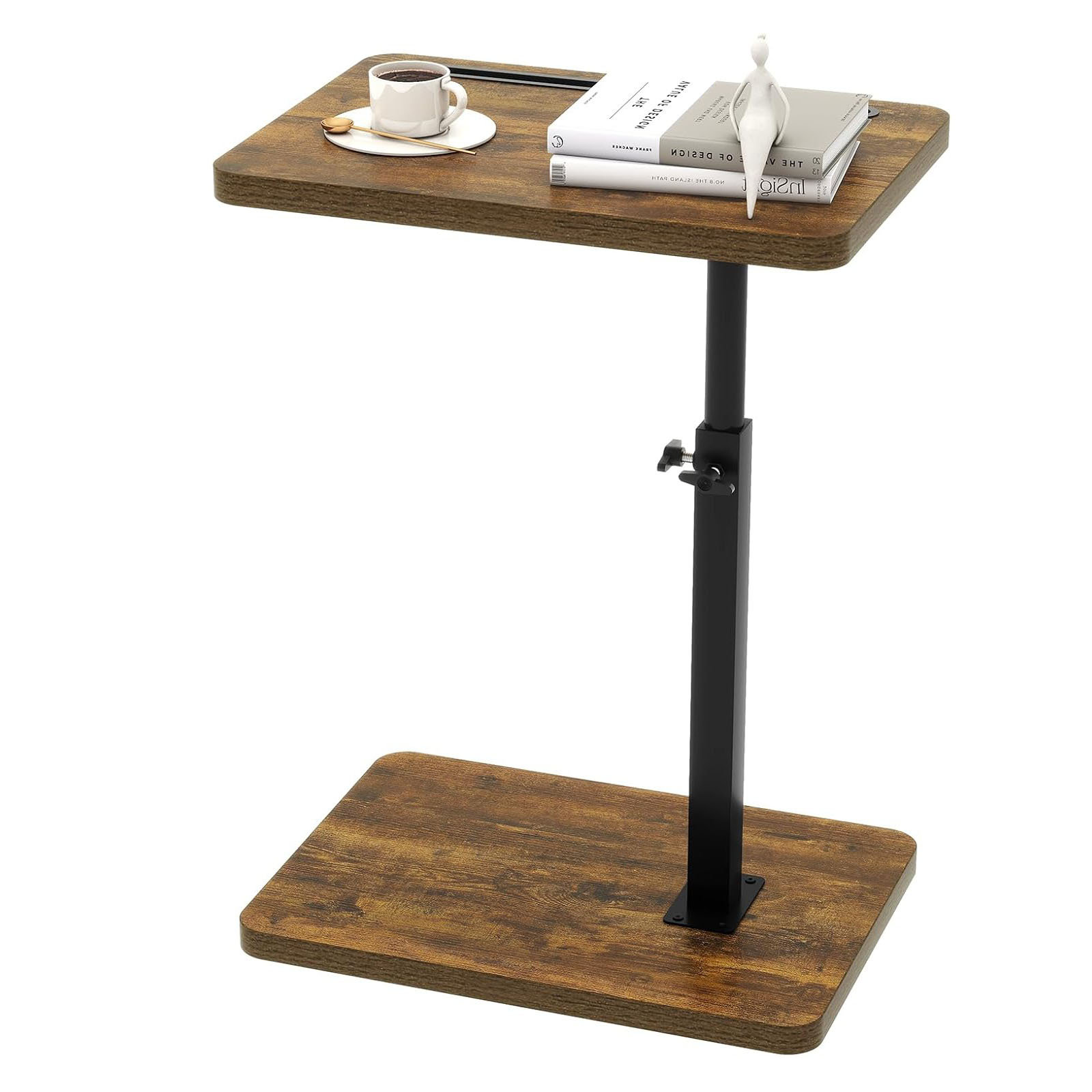 George Oliver 360°Swivel Height Adjustable End Table for Small Spaces ...