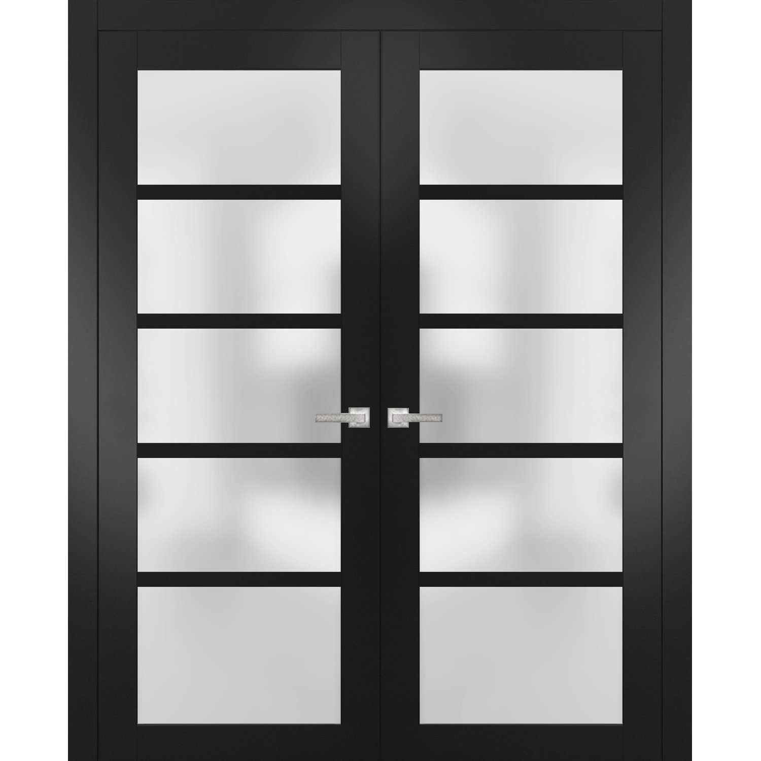 SARTODOORS Quadro Frosted Glass French Doors & Reviews | Wayfair