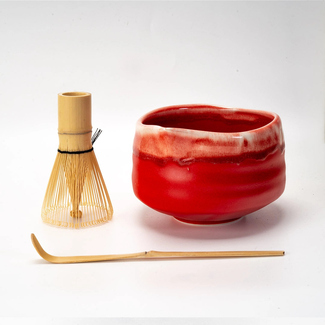 rustikehome.com Matcha Set "Coral" Porcelain Latte Bowl - Whisk and ...