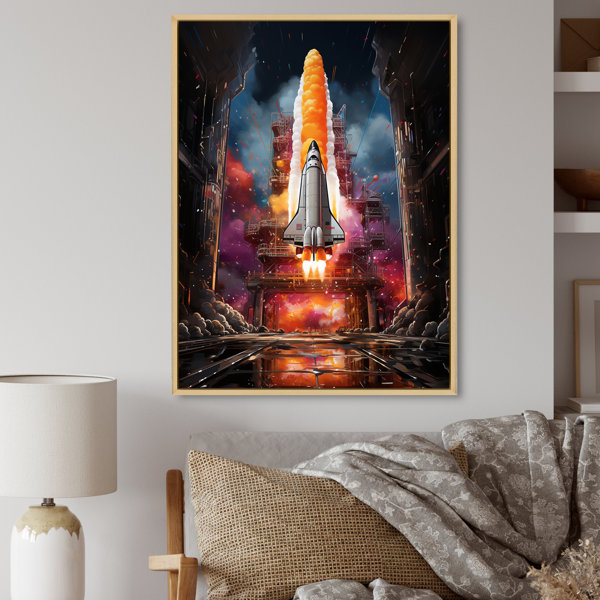 Latitude Run® " Rocketship Rhythm I " on Canvas | Wayfair