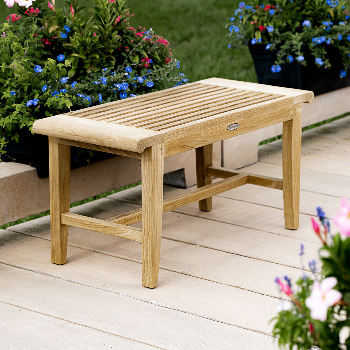 Red Barrel Studio® 3 Ft Laguna Teak Backless Bench For Indoor/Outdoor ...