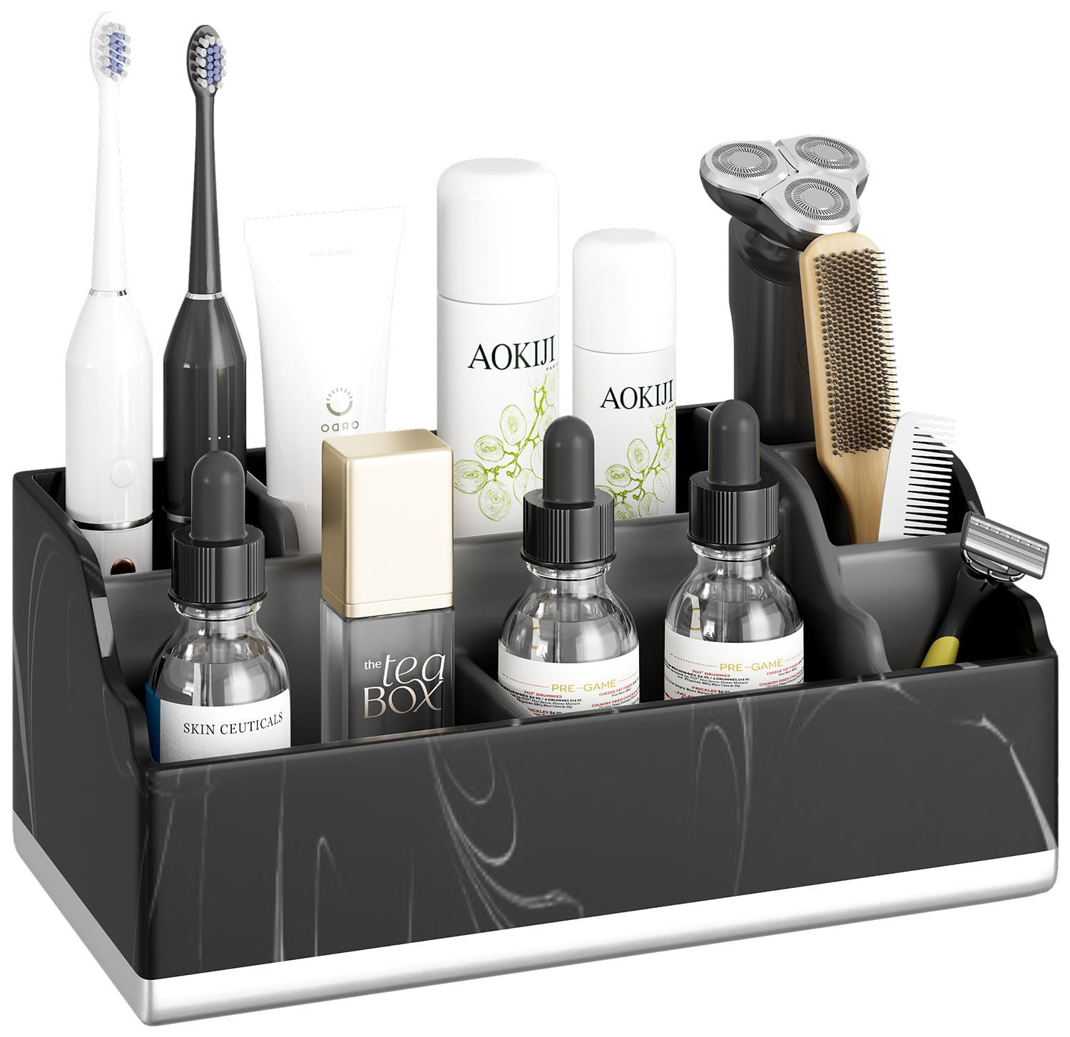 Brayden Studio Toothbrush Holder Bathroom Organizer Countertop, New 7 ...