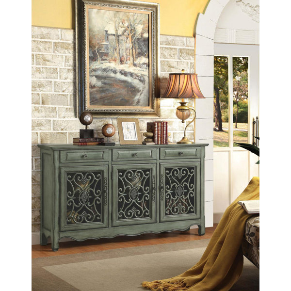 Bloomsbury Market Anastin 59.6" Wide 3 - Door Sideboard in Antique ...