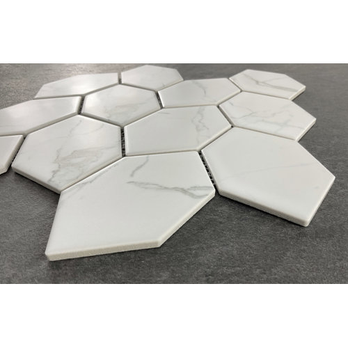 ES Stone 3" x 3" Porcelain Novelty Mosaic Wall & Floor Tile | Wayfair