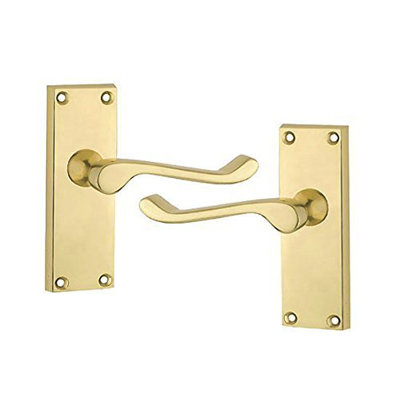 Golden GraceVictorian Scroll Door Handles | Wayfair.co.uk