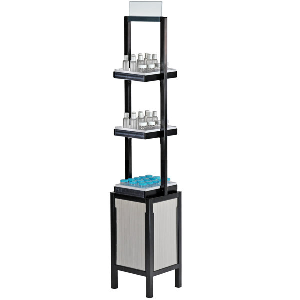 Azar Displays Slim Tower Retail Display with 3 Shelves | Wayfair