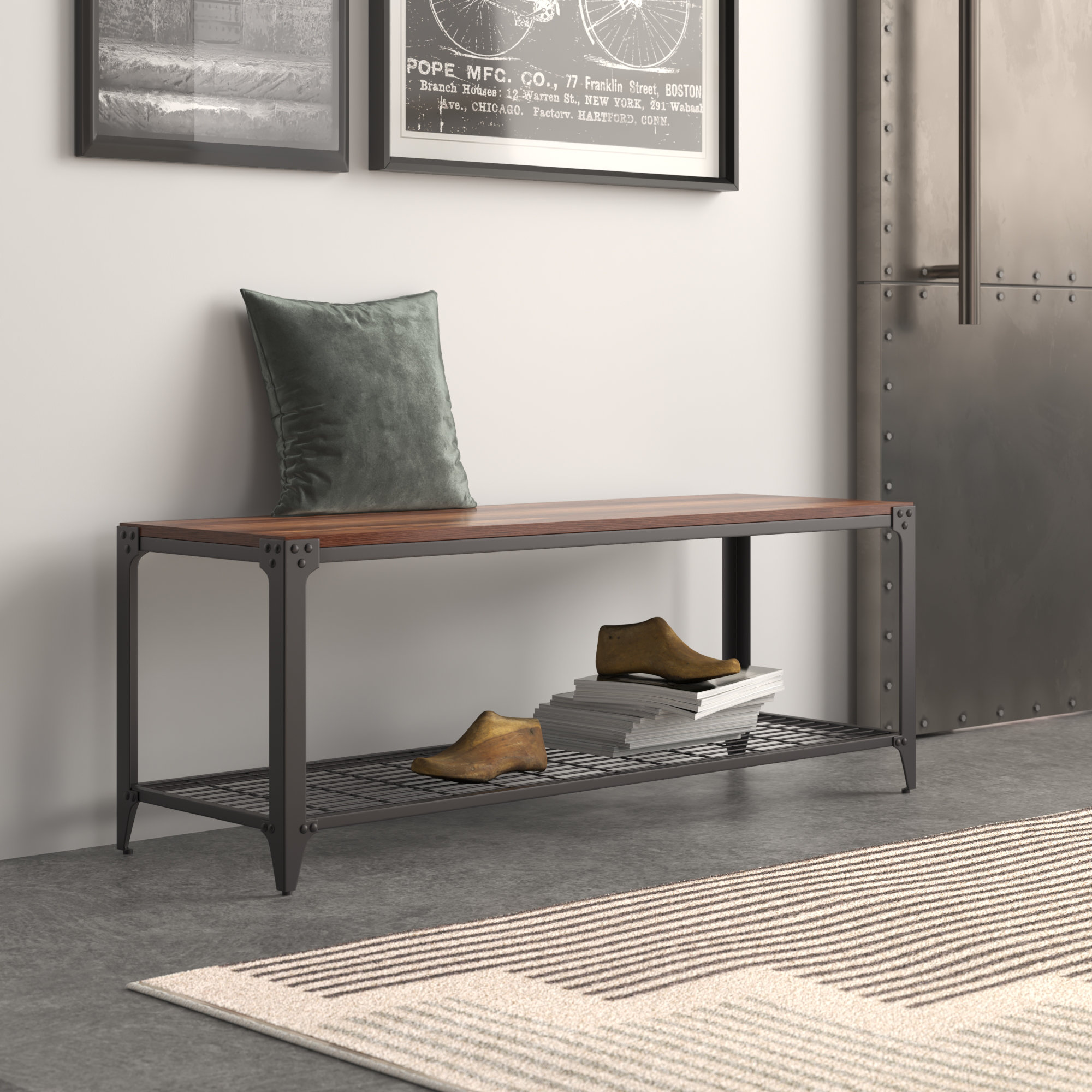 Steelside™ Sara Storage Bench & Reviews | Wayfair