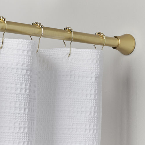 Gold Shower Curtain Rods You'll Love | Wayfair