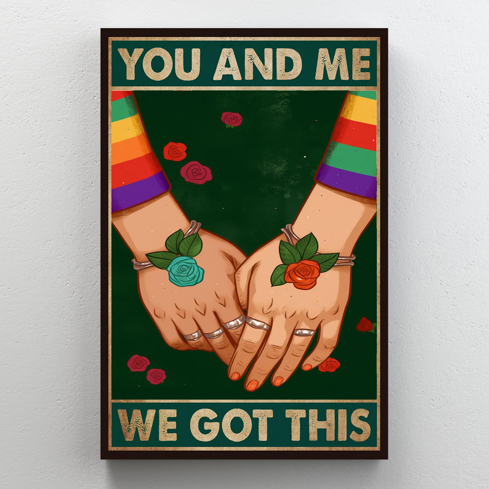 Trinx Krishell Hands You And Me We Got This On Canvas Graphic Art ...