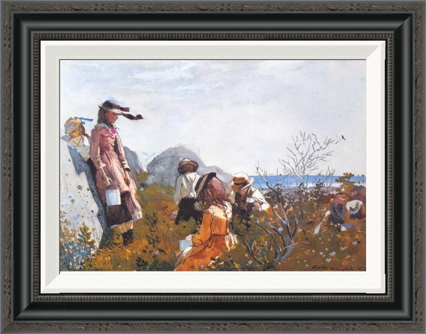 Vault W Artwork 'The Berry Pickers' by Winslow Homer Framed Painting ...