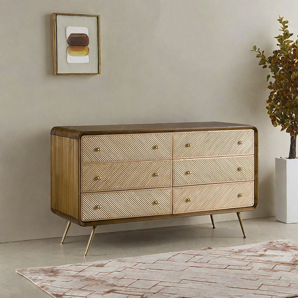 Vivid Space Creation Elegance Natural Rattan Weaving Sideboard | Wayfair