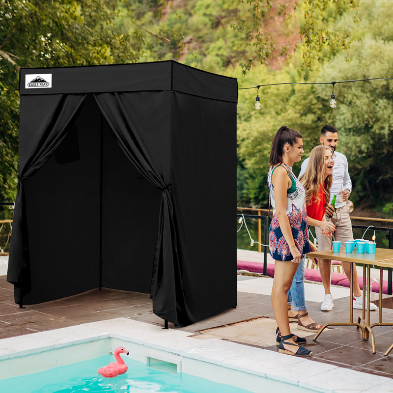 EAGLE PEAK Flex Compact 5x5 Pop-up Canopy Privacy Dressing Room | Wayfair