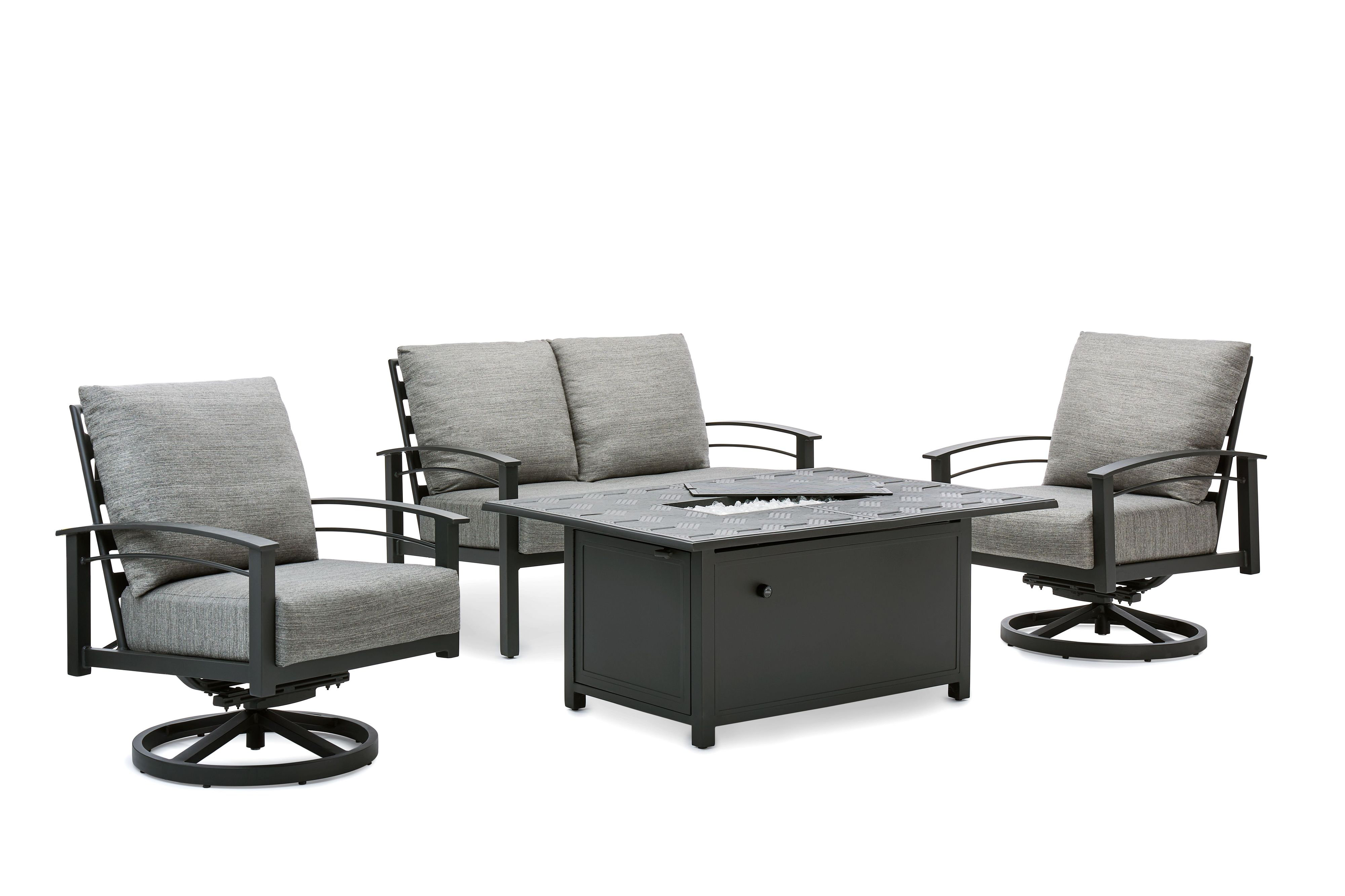 Winston Stanford Cushion 4 Pc Set With 2 Swivel Chairs Loveseat And