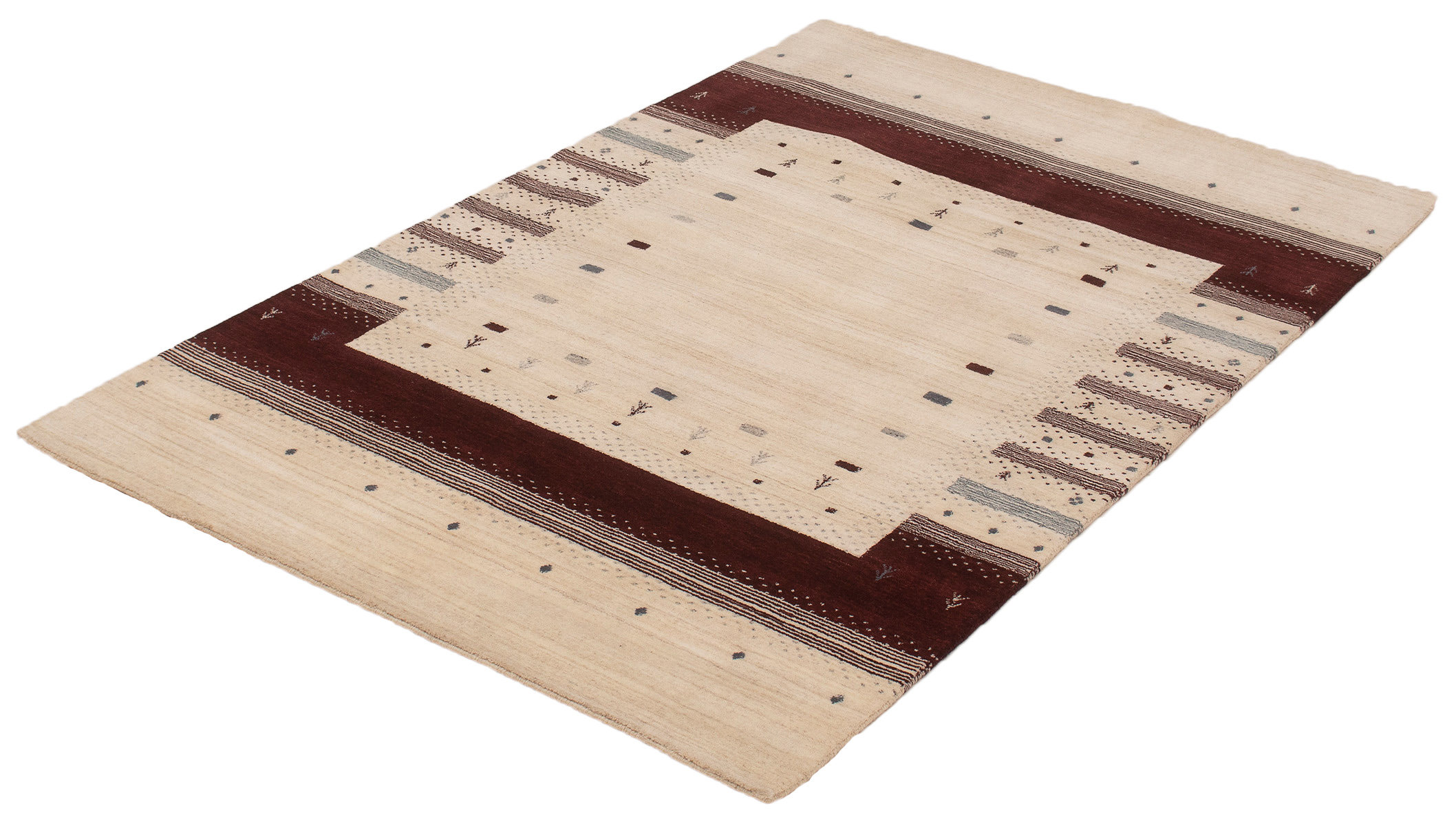 Loon Peak® Gabilan Southwestern Hand-Knotted Black/Brown Area Rug | Wayfair