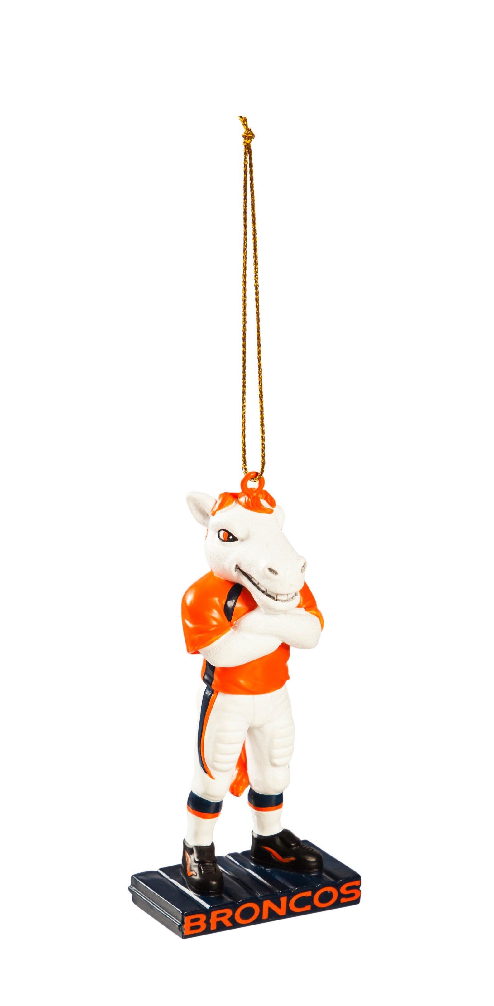 The Holiday Aisle® Denver Broncos Mascot Statue Hanging Figurine ...