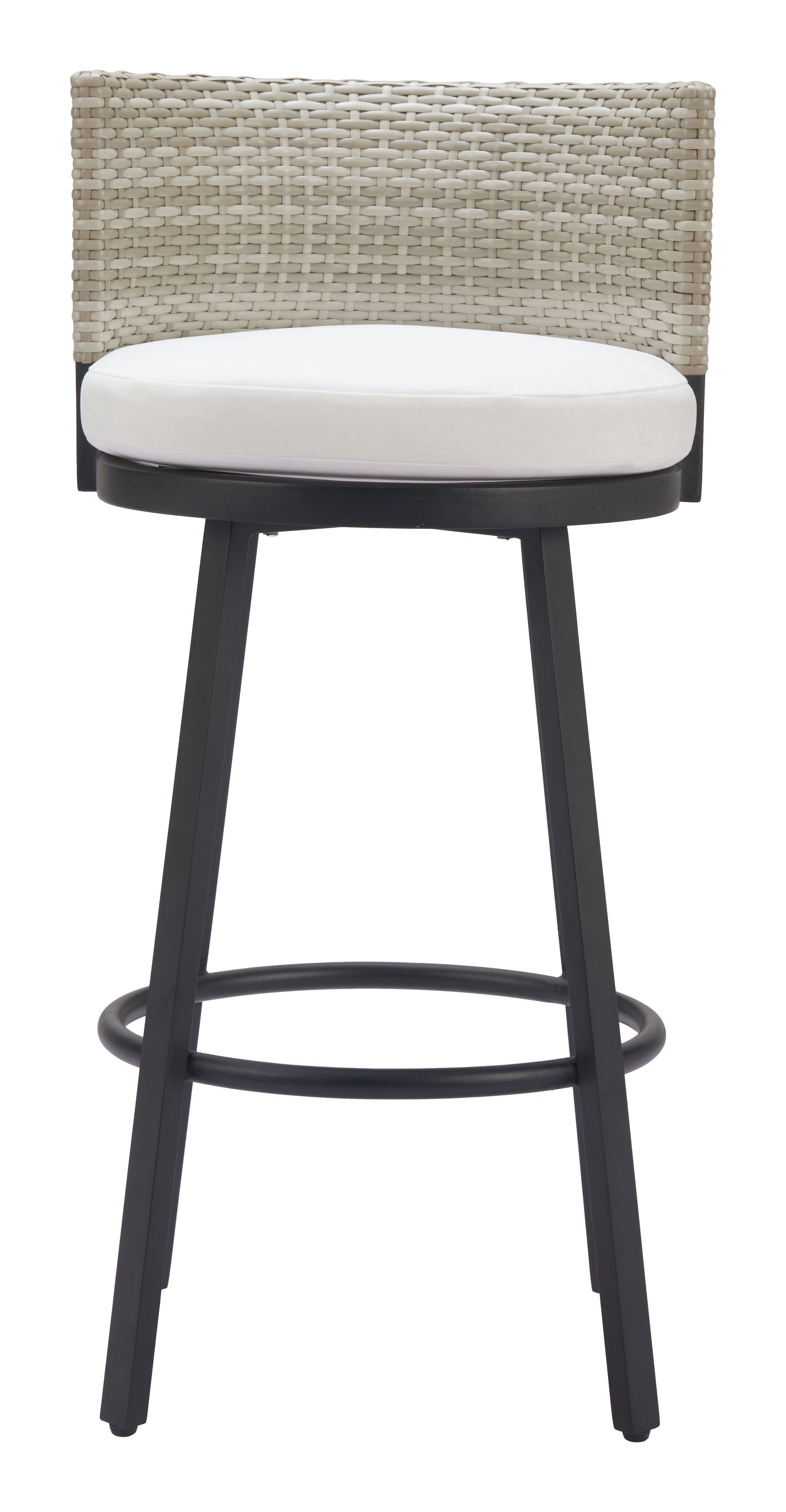 Zuo Hospitality Midnight Aluminum Outdoor 31.1'' Bar Stool | Wayfair