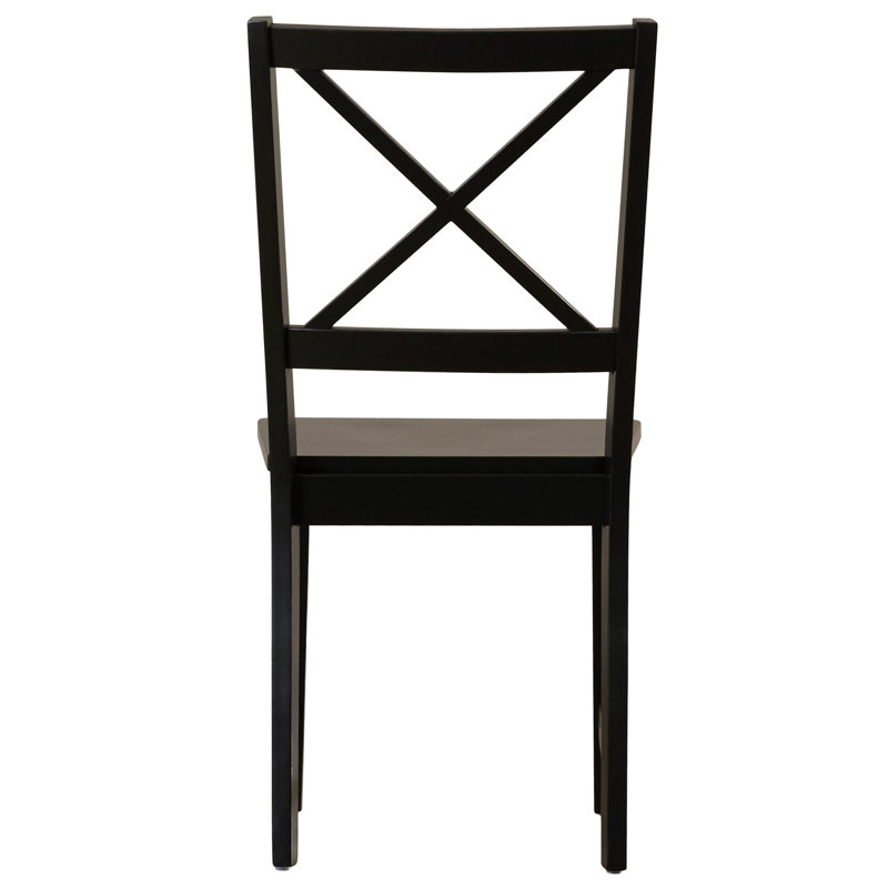 Laurel Foundry Modern Farmhouse® Aquila Solid Wood Cross Back Side ...