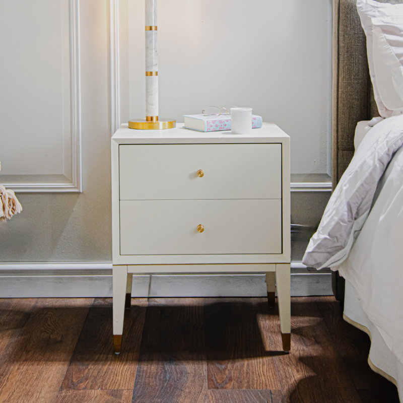 Isabelline Mumbai Side Table White | Wayfair.co.uk