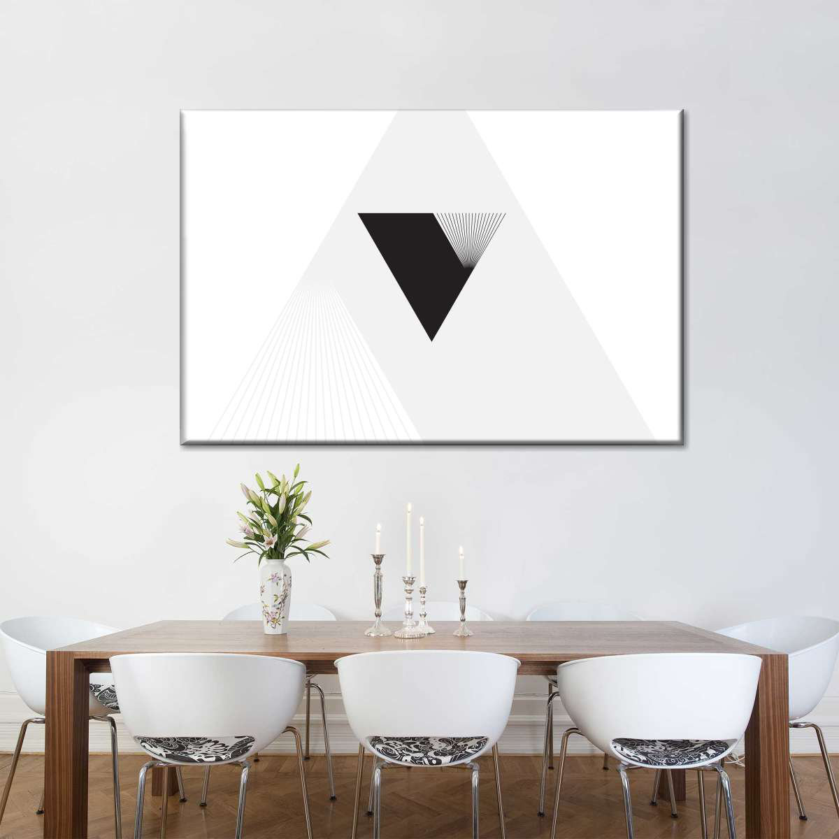 Corrigan Studio® Abstract Triangle Canvas Print On Canvas Print | Wayfair
