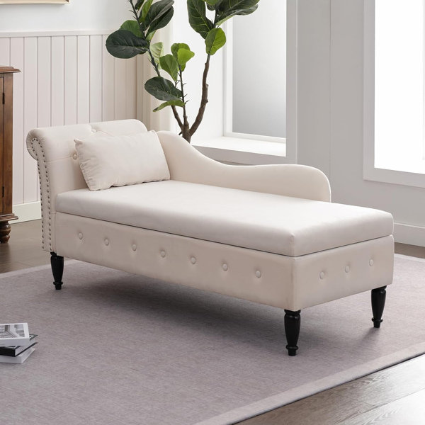 House of Hampton® Ignaat Velvet Chaise Lounge | Wayfair