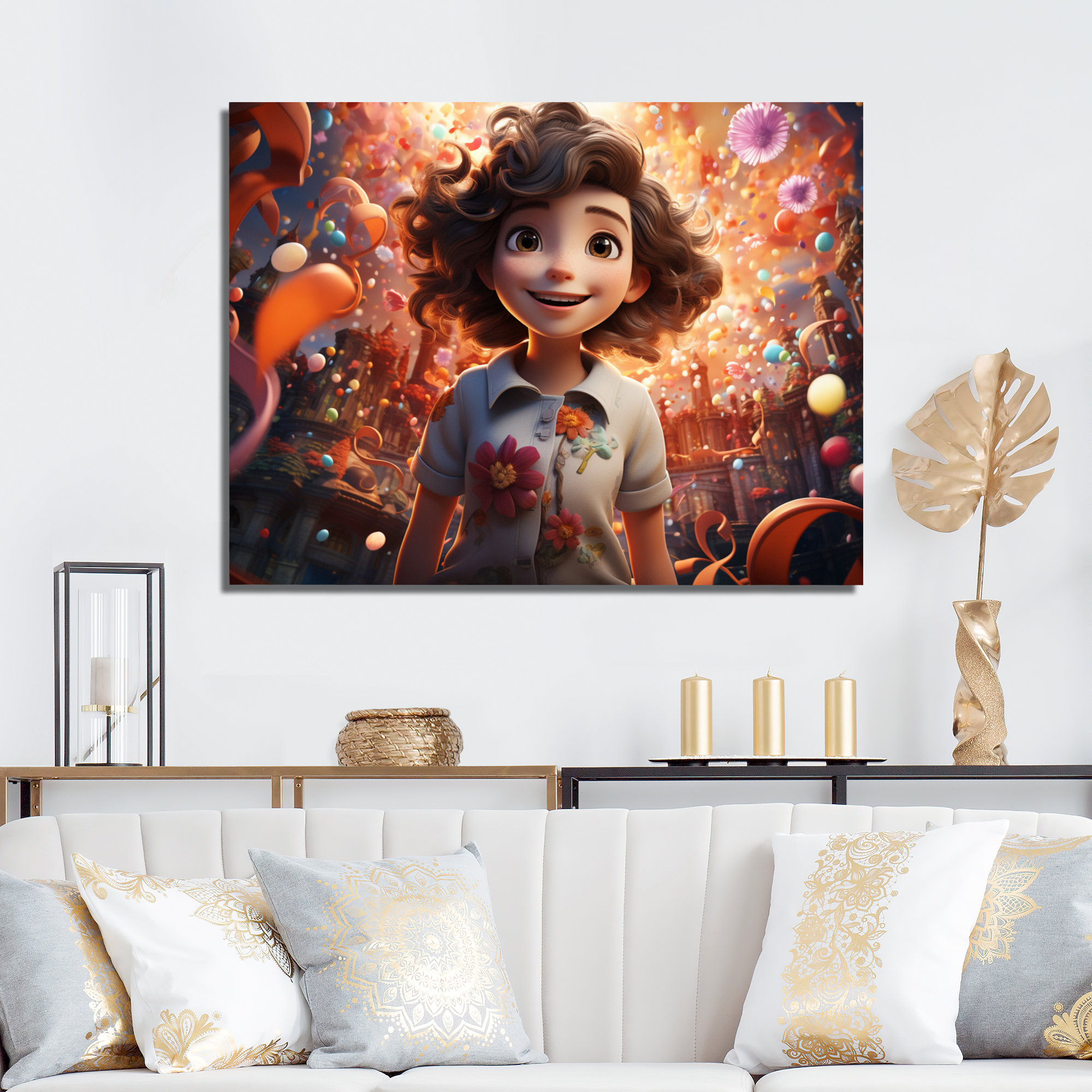 Winston Porter Animation At The Amusement Park I - Animation Canvas Art ...