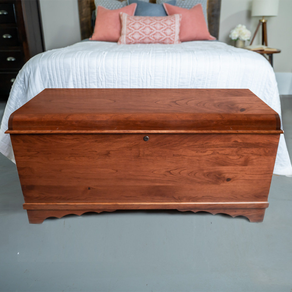 Red Barrel Studio® 42" Waterfall Solid Cedar Wood Hope Chest | Wayfair