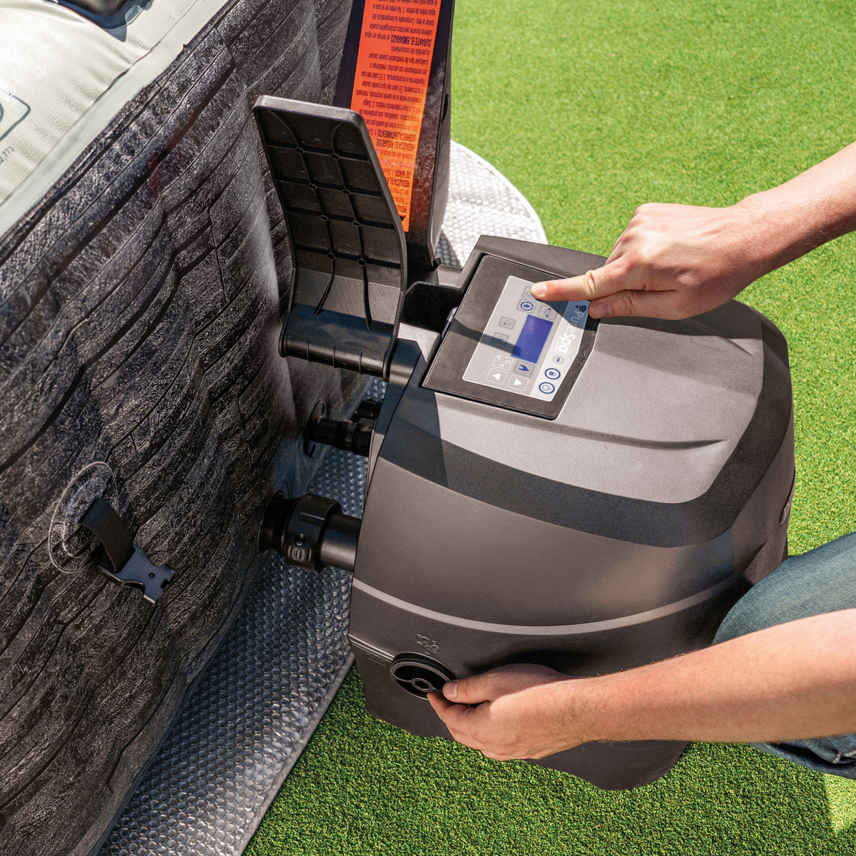 Intex 6 - Person 140 - Jet Vinyl Inflatable Hot Tub & Reviews | Wayfair