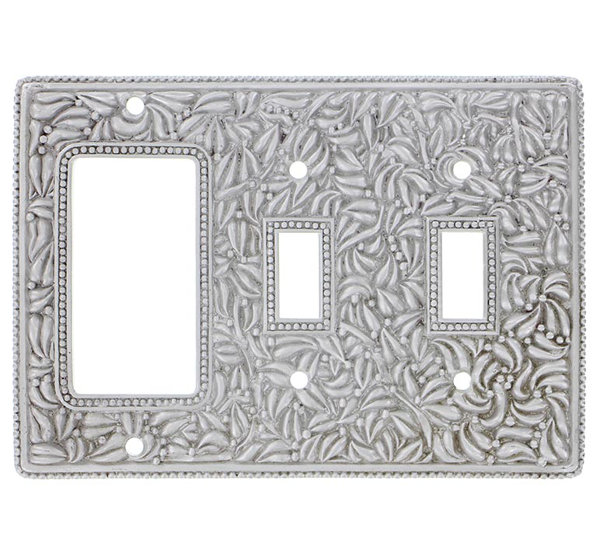 Vicenza Designs San Michele Patterned 3 - Gang Combination Wall Plate ...
