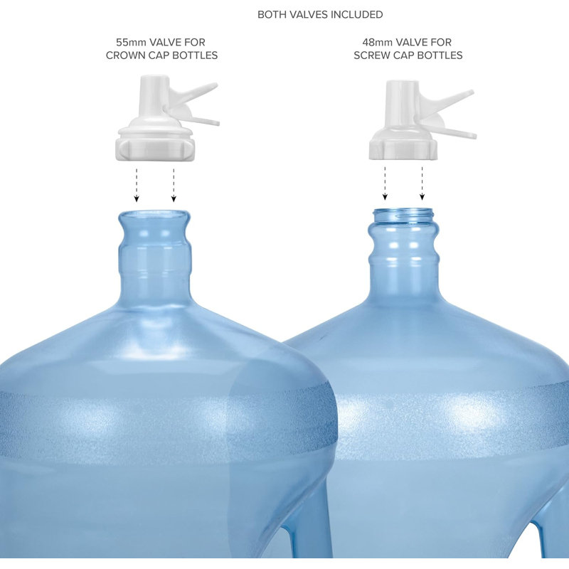 Rebrilliant Metal Plated 3-5 Gallon Water Jug Stand And 2 Dispenser ...