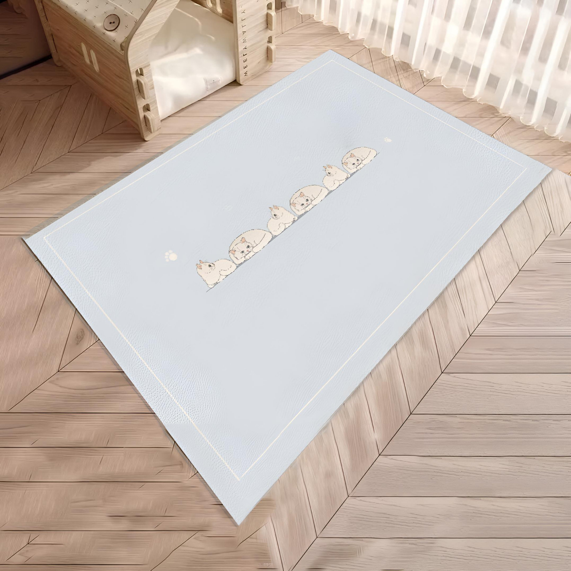 George Oliver Upgraded Slow Rebound Pet Floor Mat With Waterproof And ...