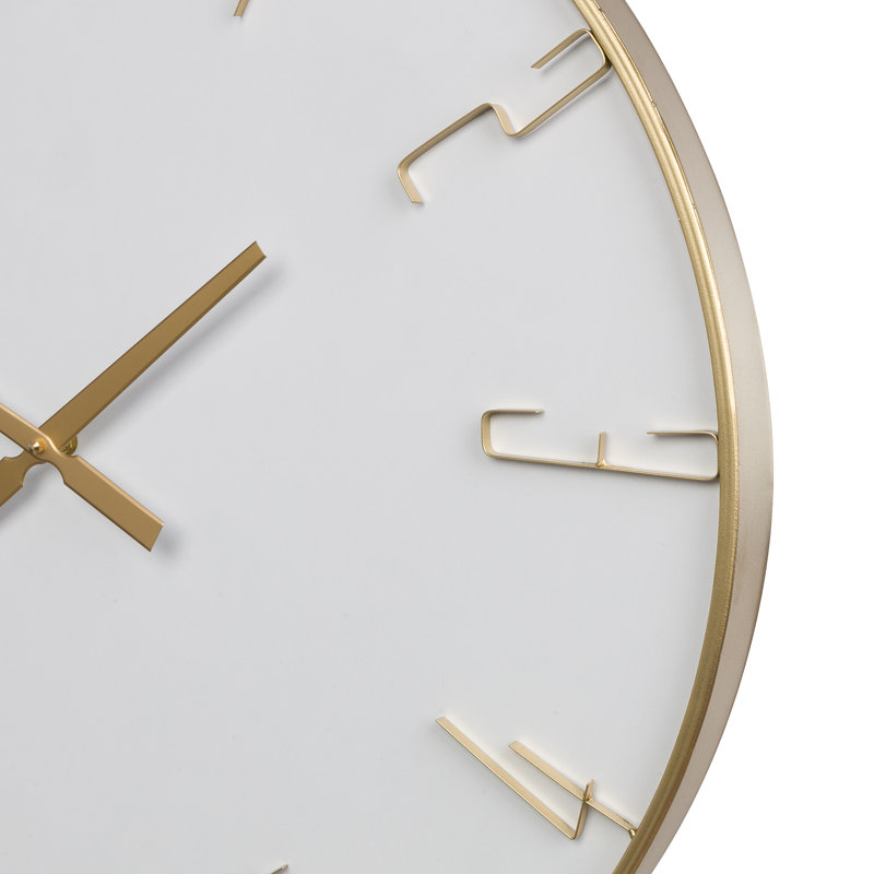 Willa Arlo™ Interiors Viola Modern Round Metal Wall Clock & Reviews ...