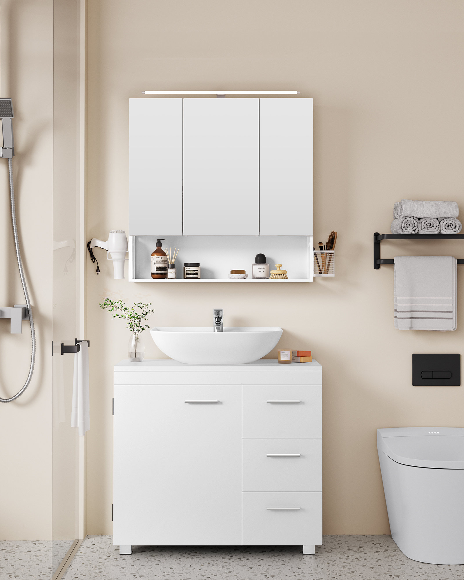 17 Stories Samiras Freestanding Under Sink Cabinet | Wayfair.ie
