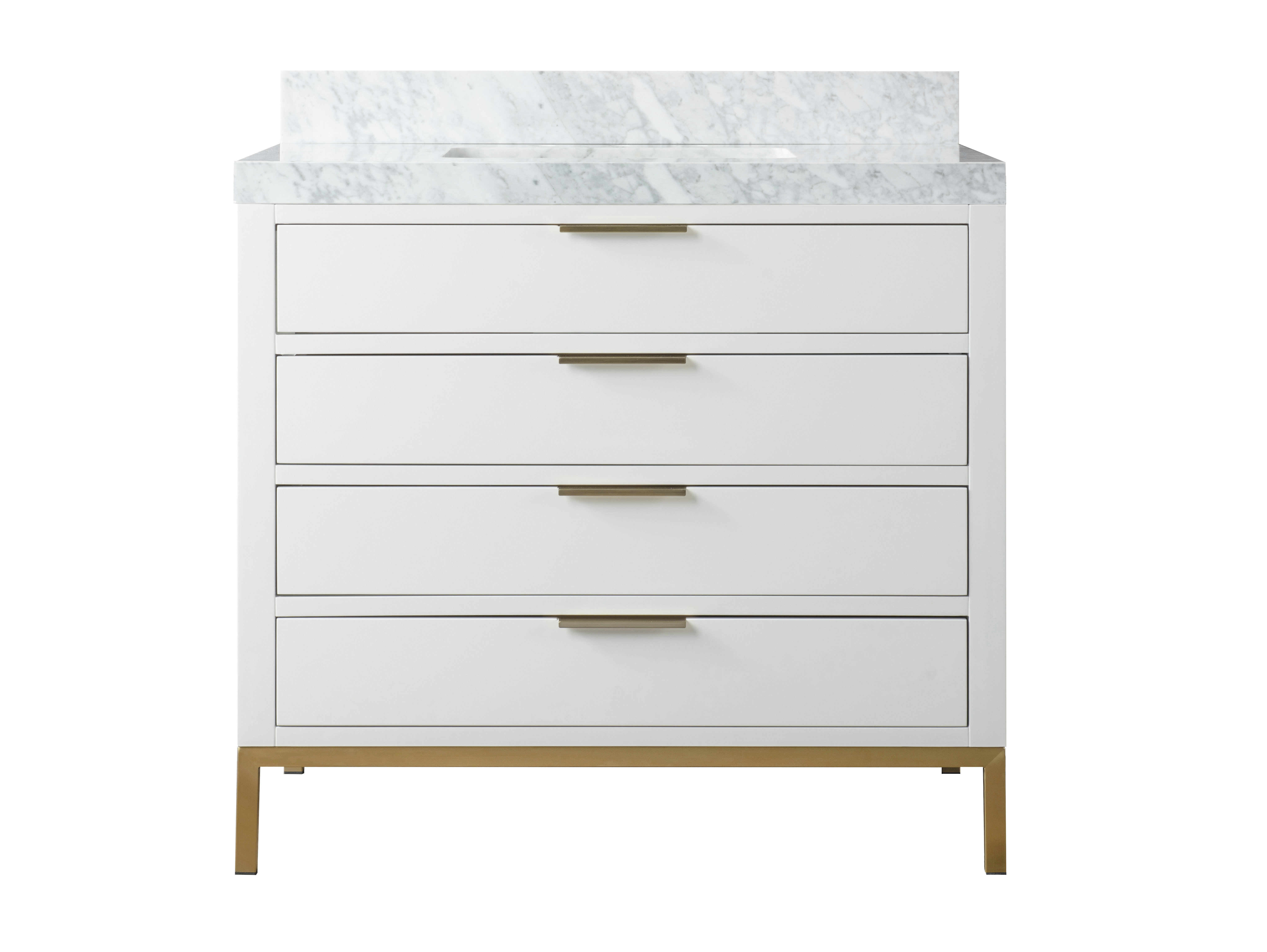Red Barrel Studio Hawgood 36'' Single Bathroom Vanity with Carrara ...