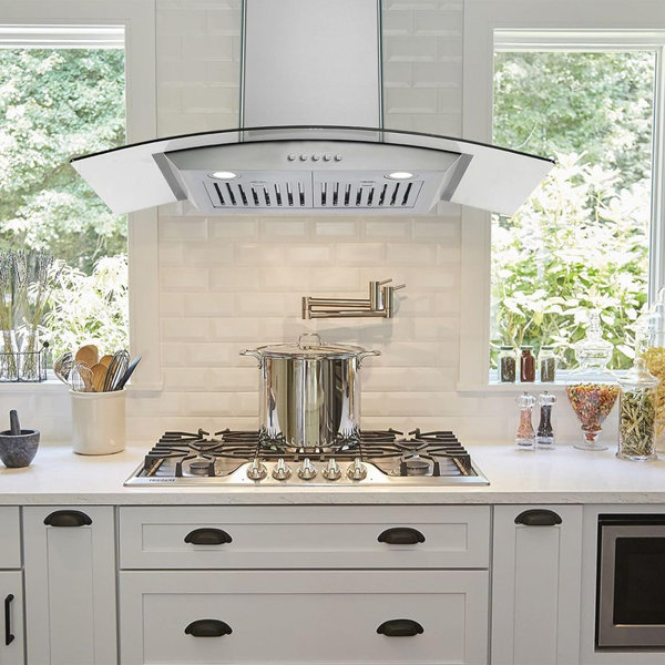 Sangdo Stainless Steel 400 CFM Range Hood with - Wayfair Canada