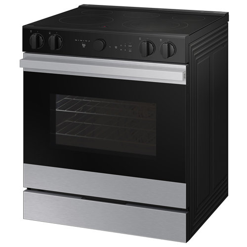 Samsung Bespoke Smart Slide-In Electric Range 6.3 cu. ft. with Air Sous ...