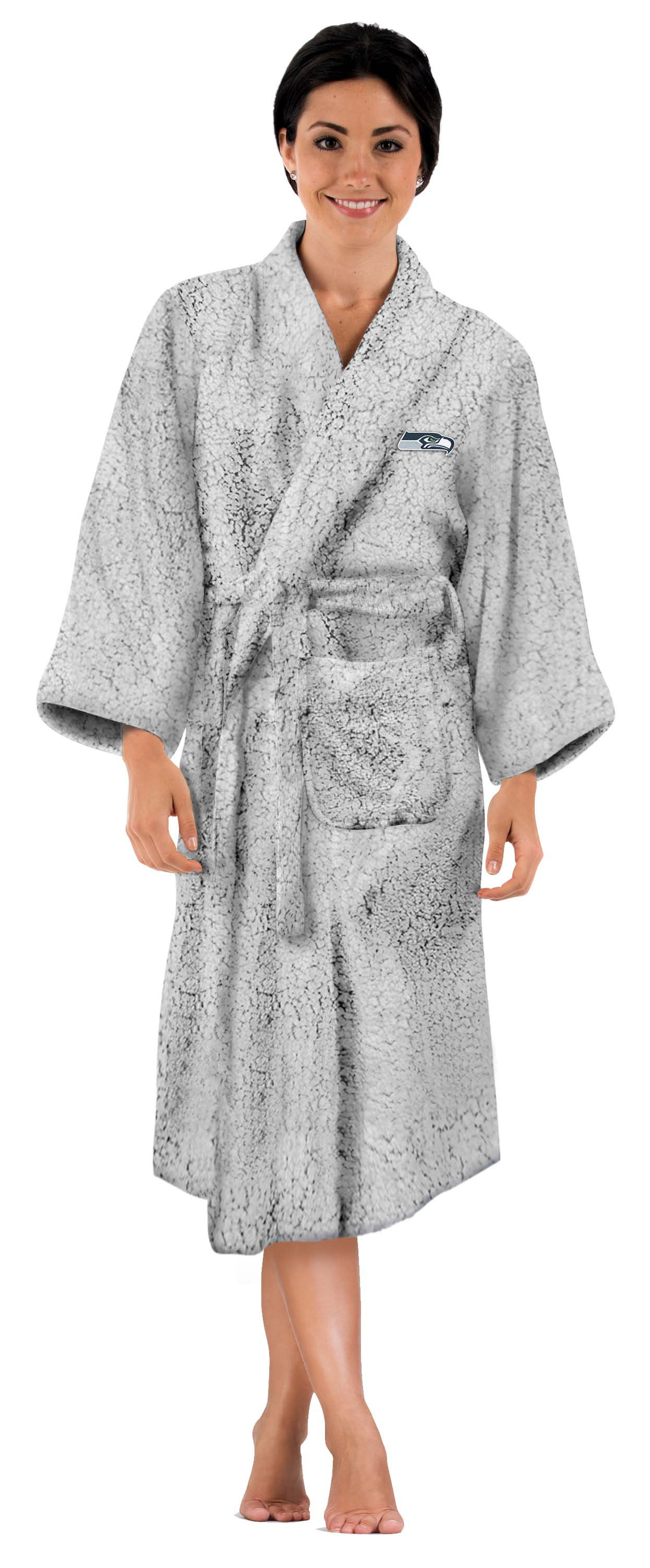 Northwest Fleece Mid-Calf Bathrobe with Pockets | Wayfair
