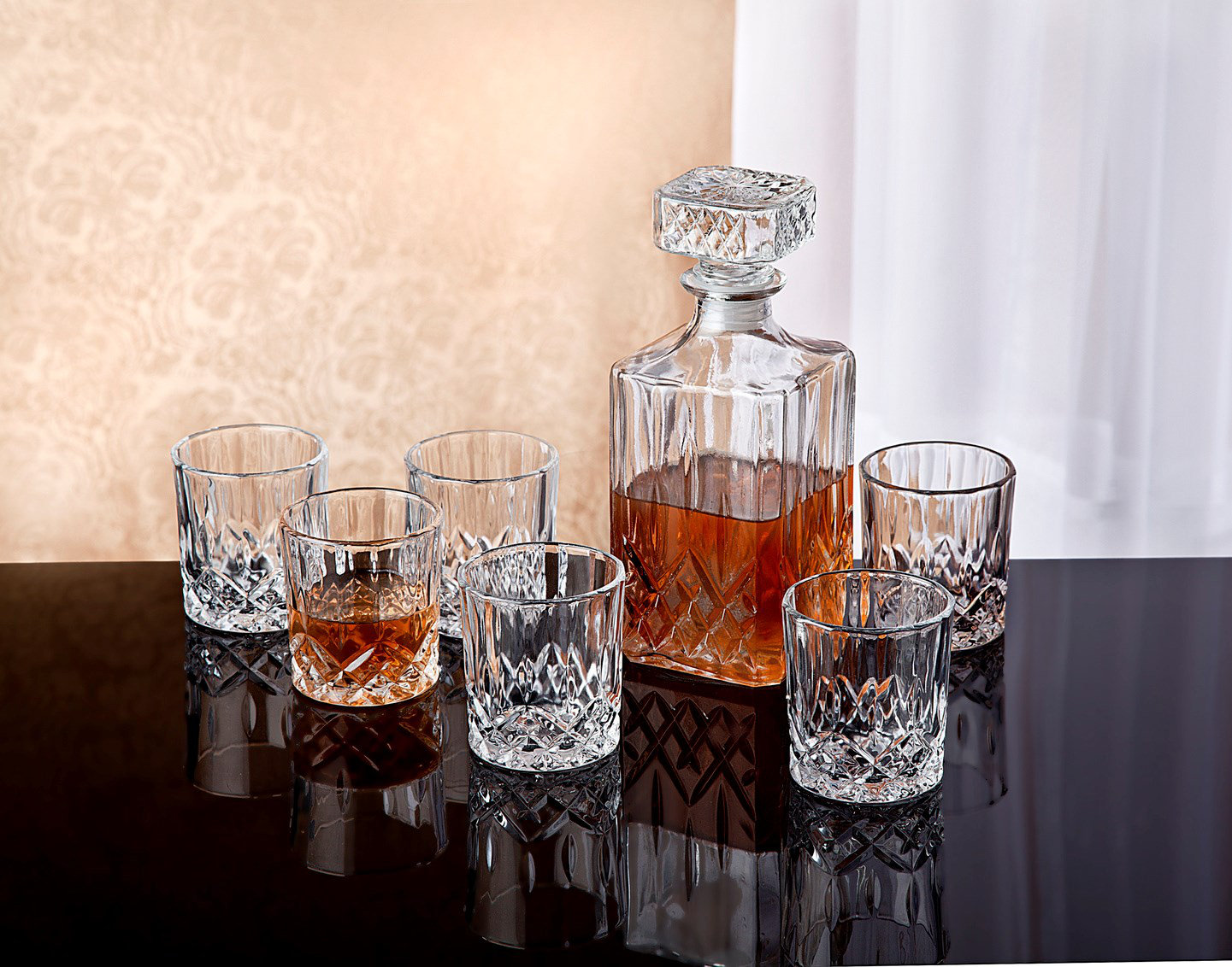 Winston Porter Loughguile 7 Piece 12 oz. Highball Glass Set | Wayfair