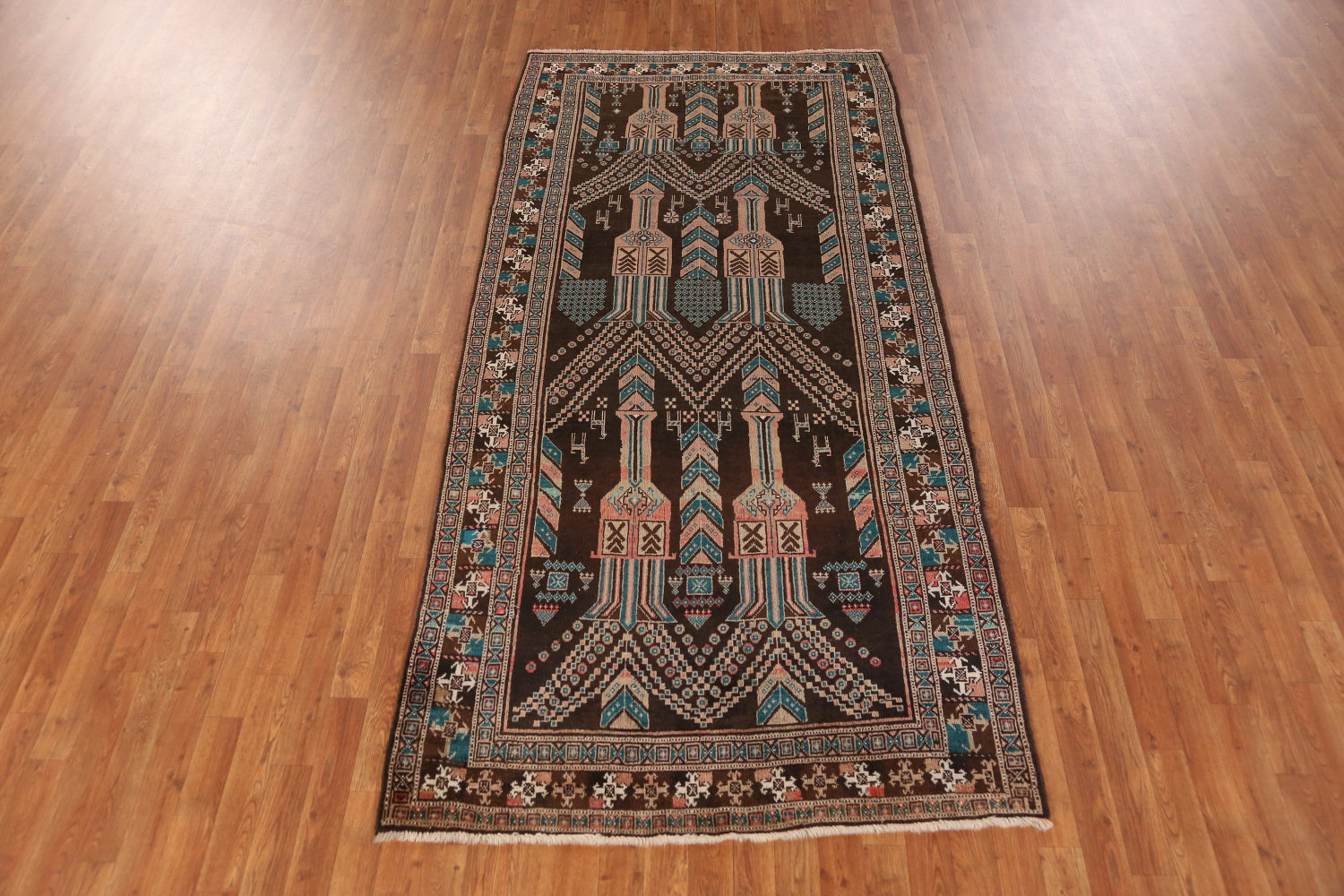 Rug Source Outlet Geometric Traditional Runner Rug 4x9 | Wayfair