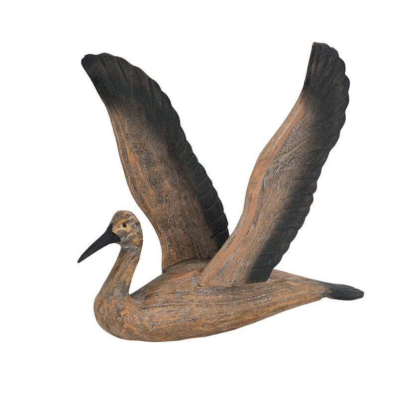 ZeaZu Set Of Three Flying Geese Carved Wood 3D Wall Art | Wayfair