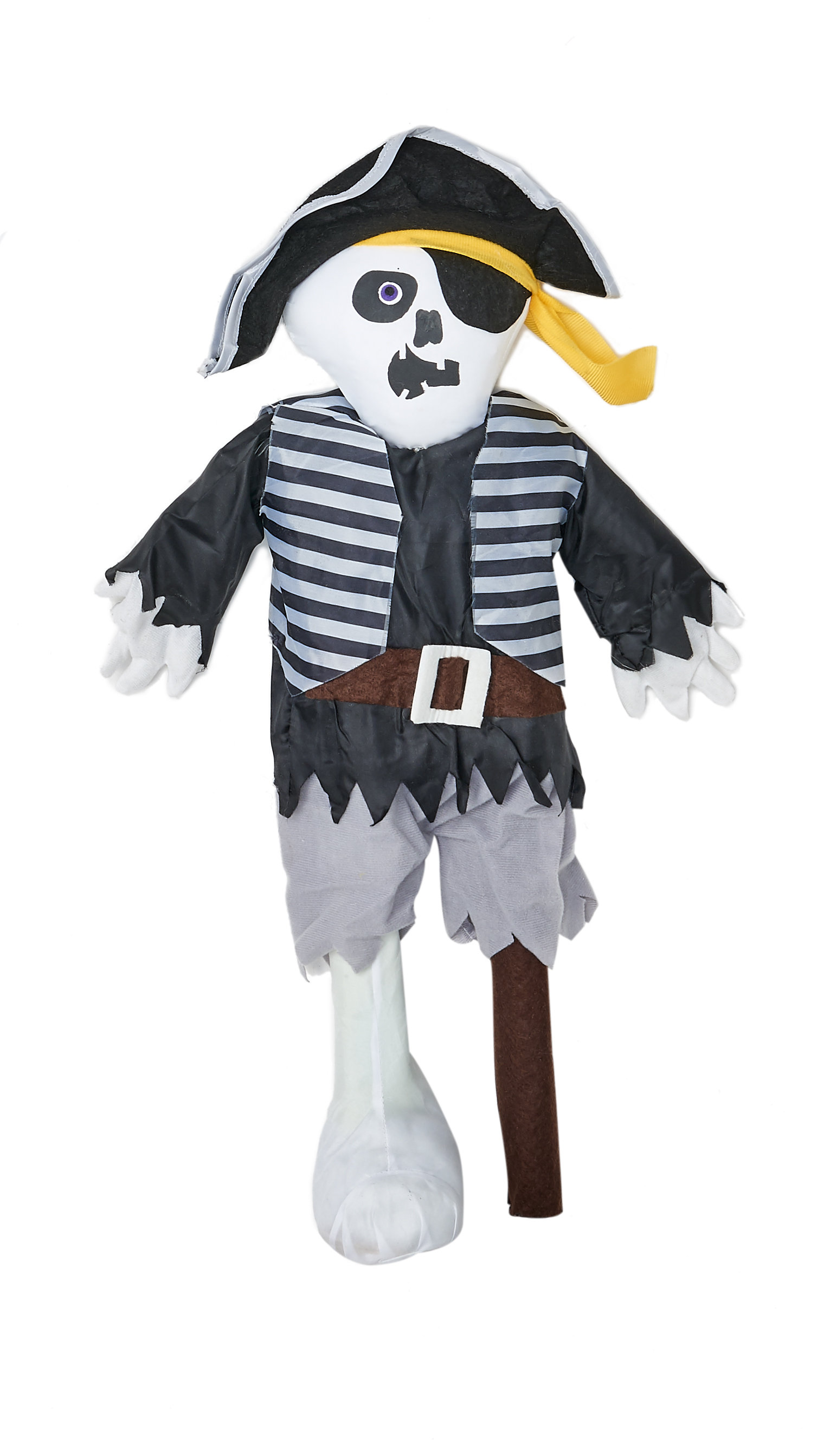 The Holiday Aisle® 26" Halloween Standing Peg Leg Pirate | Wayfair