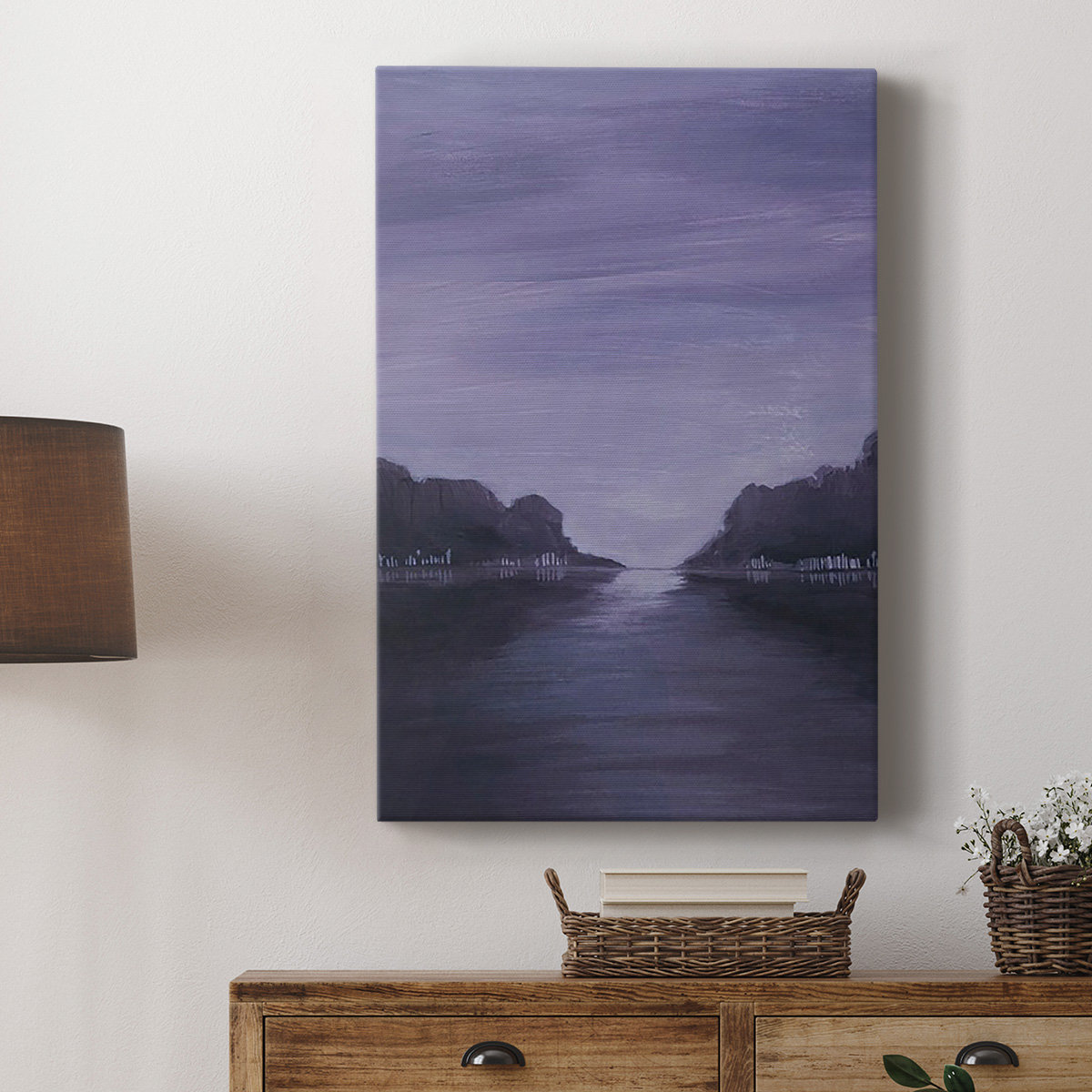 Red Barrel Studio® Amethyst Moonlight I On Canvas Print | Wayfair