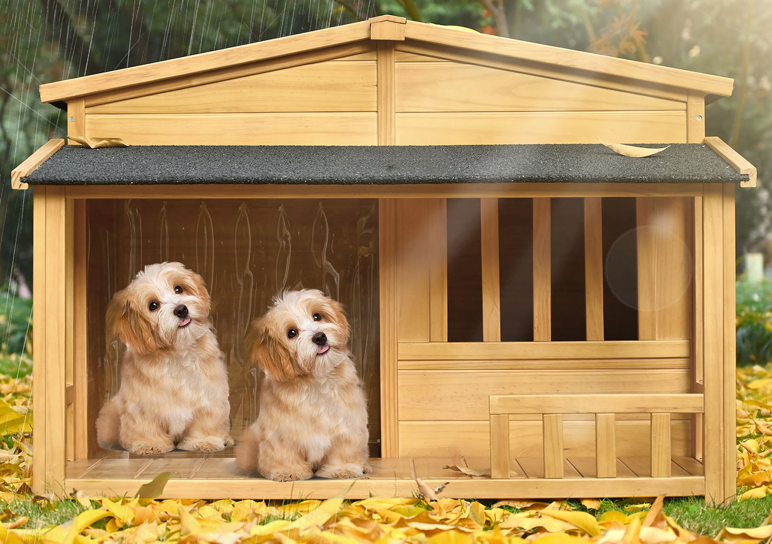 Tucker Murphy Pet™ Emmauel Wood Portable Dog House - Wayfair Canada